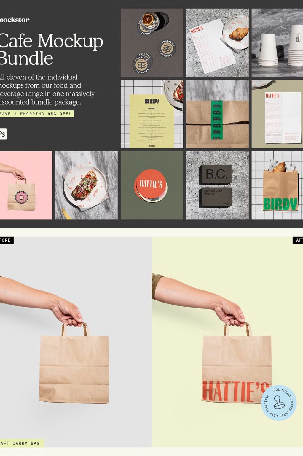 Cafe Mockup BUNDLE - The Danny - Mockup Design Resources