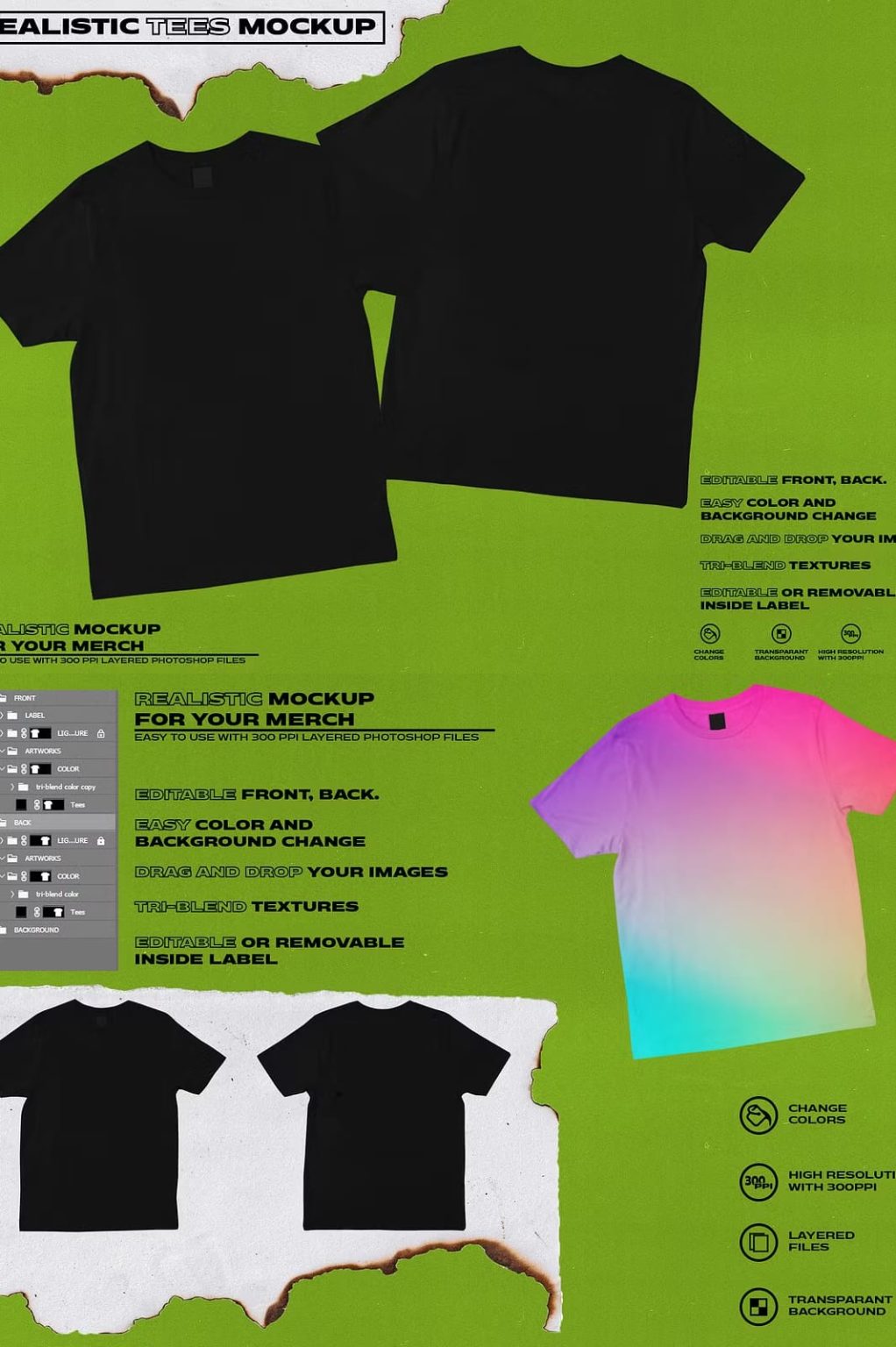 REALISTIC TEE MOCKUP - The Danny - Mockup Design Resources
