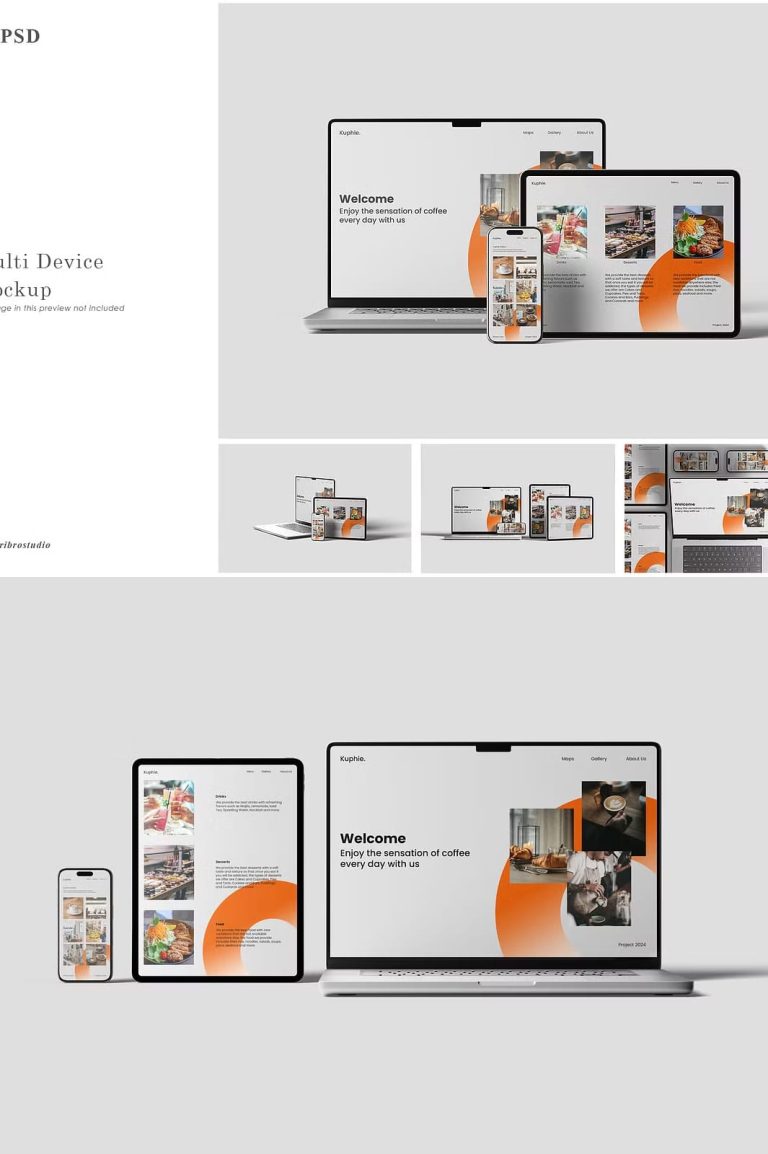 Multi Device Mockup - The Danny - Mockup Design Resources
