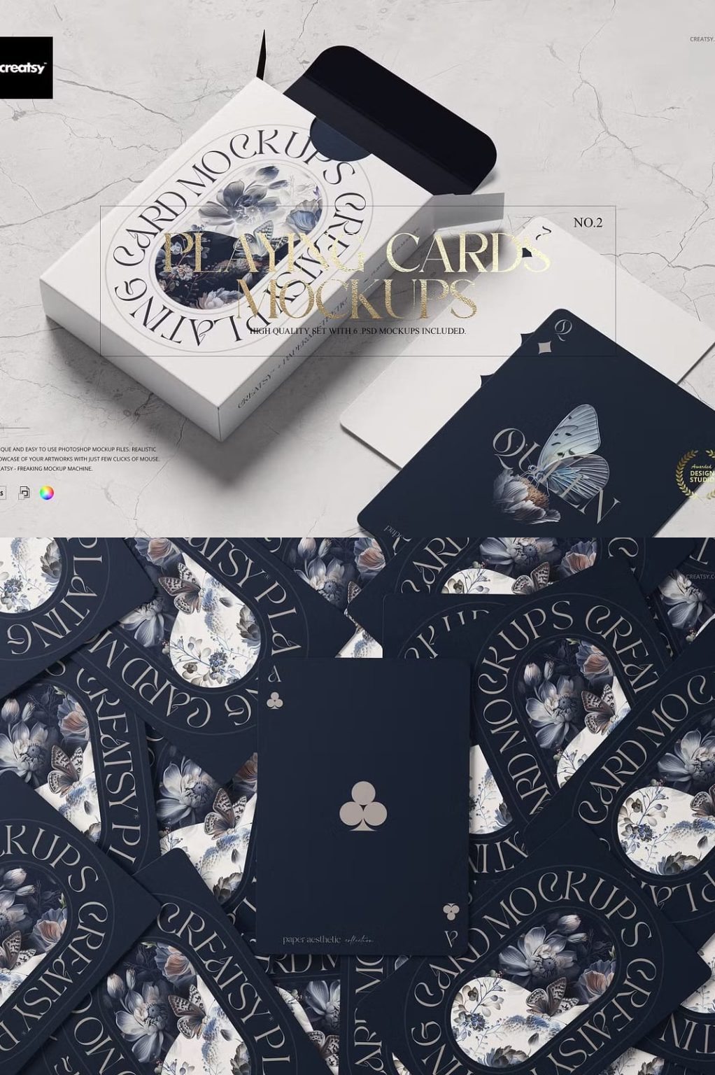 Playing Cards Mockup Set v.2 - The Danny - Mockup Design Resources