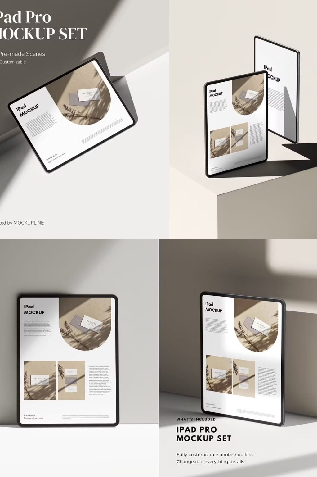 Minimal iPad Mockup - The Danny - Mockup Design Resources
