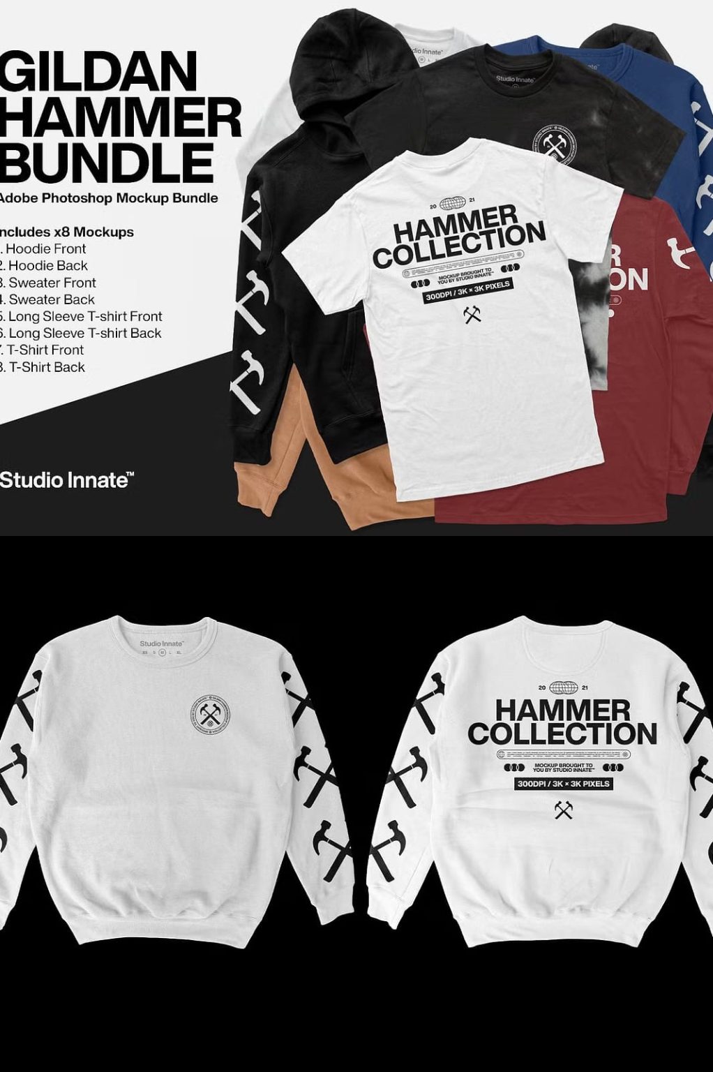 Hammer Mockup Collection - The Danny - Mockup Design Resources