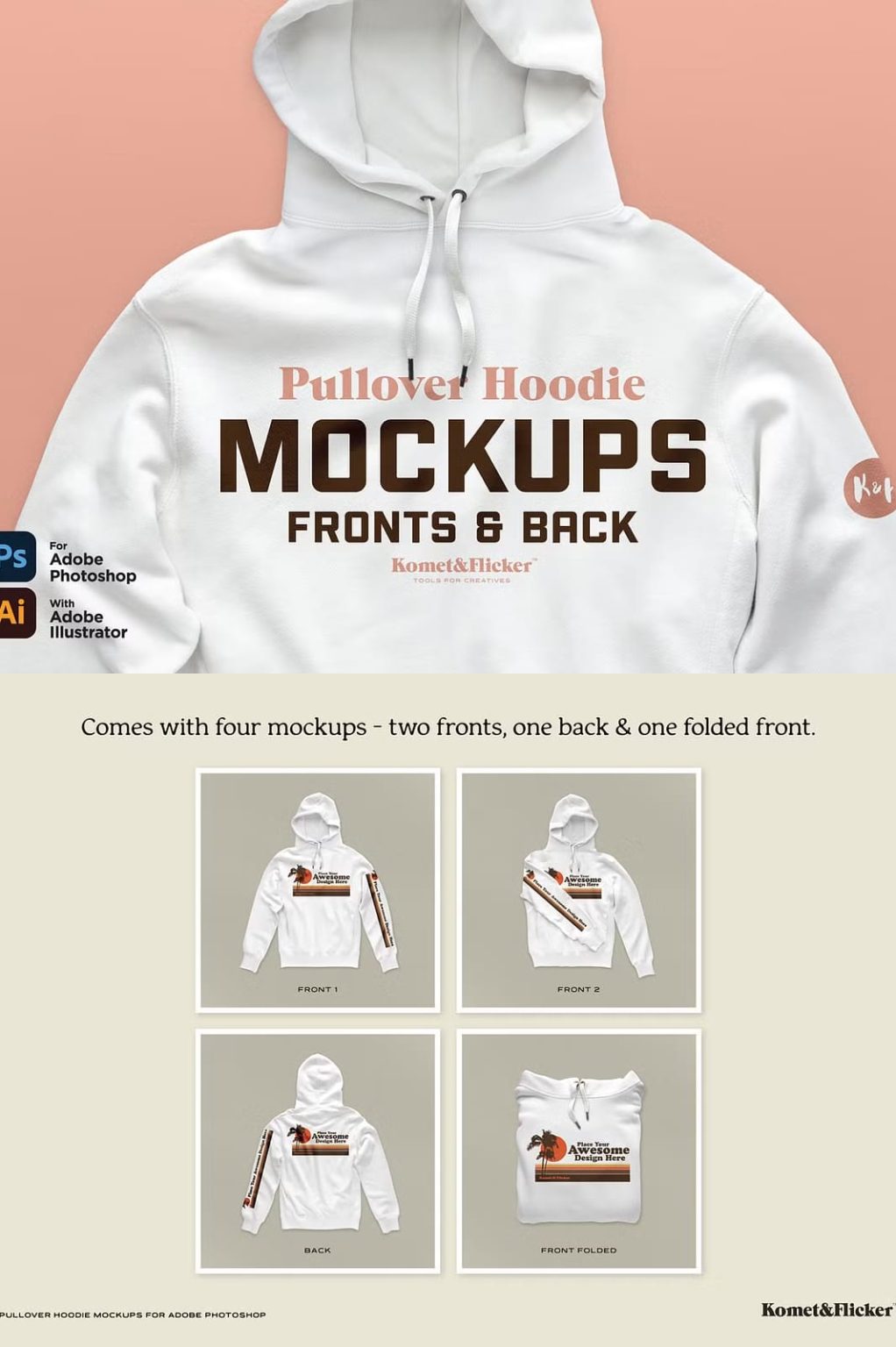 Hoodie Mockups for Photoshop - The Danny - Mockup Design Resources