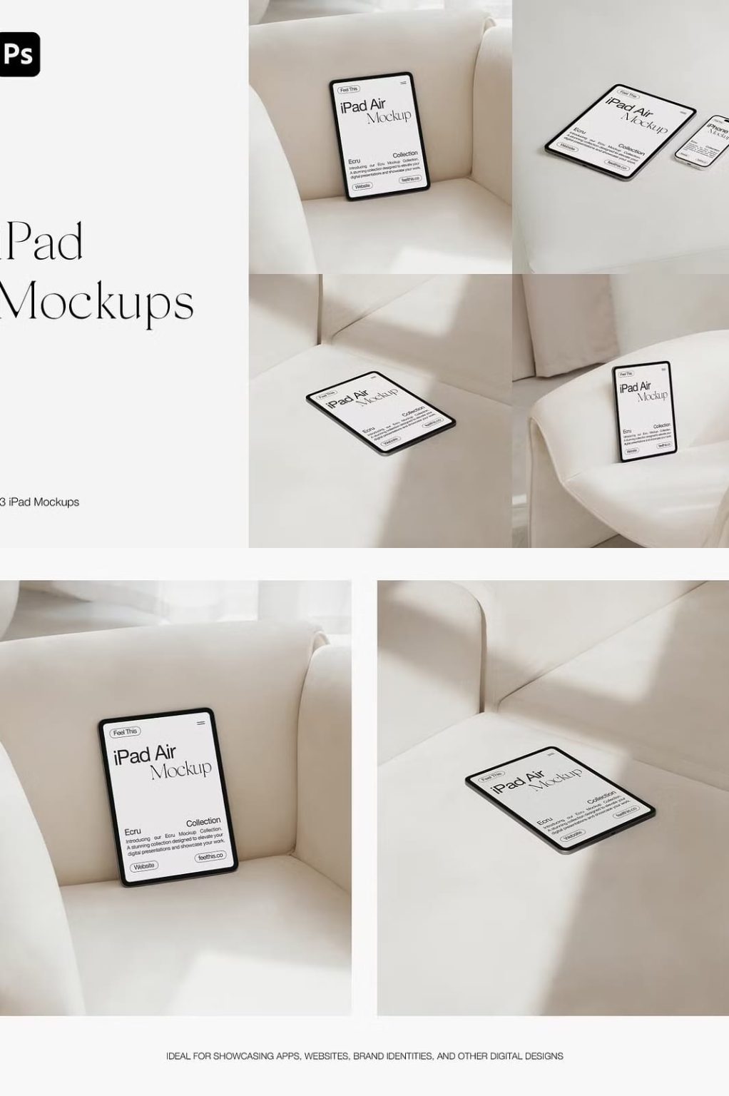 iPad Air Mockups - The Danny - Mockup Design Resources