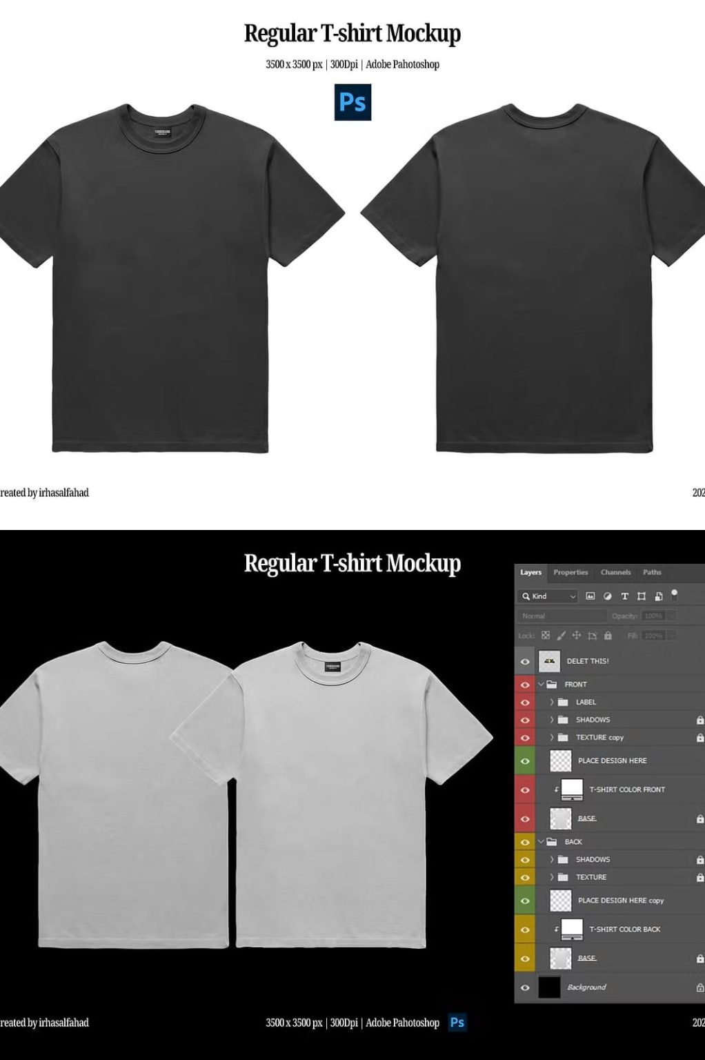 Regular T-shirt Mockup - The Danny - Mockup Design Resources