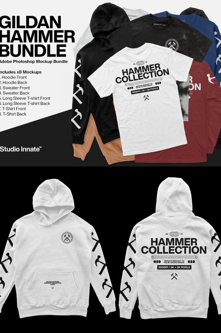Hammer Mockup Collection - The Danny - Mockup Design Resources