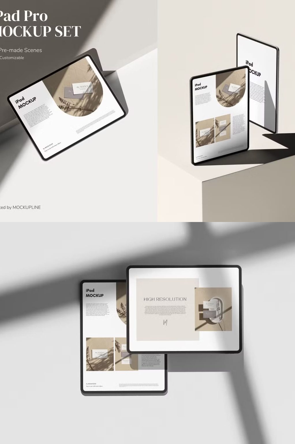 Minimal iPad Mockup - The Danny - Mockup Design Resources