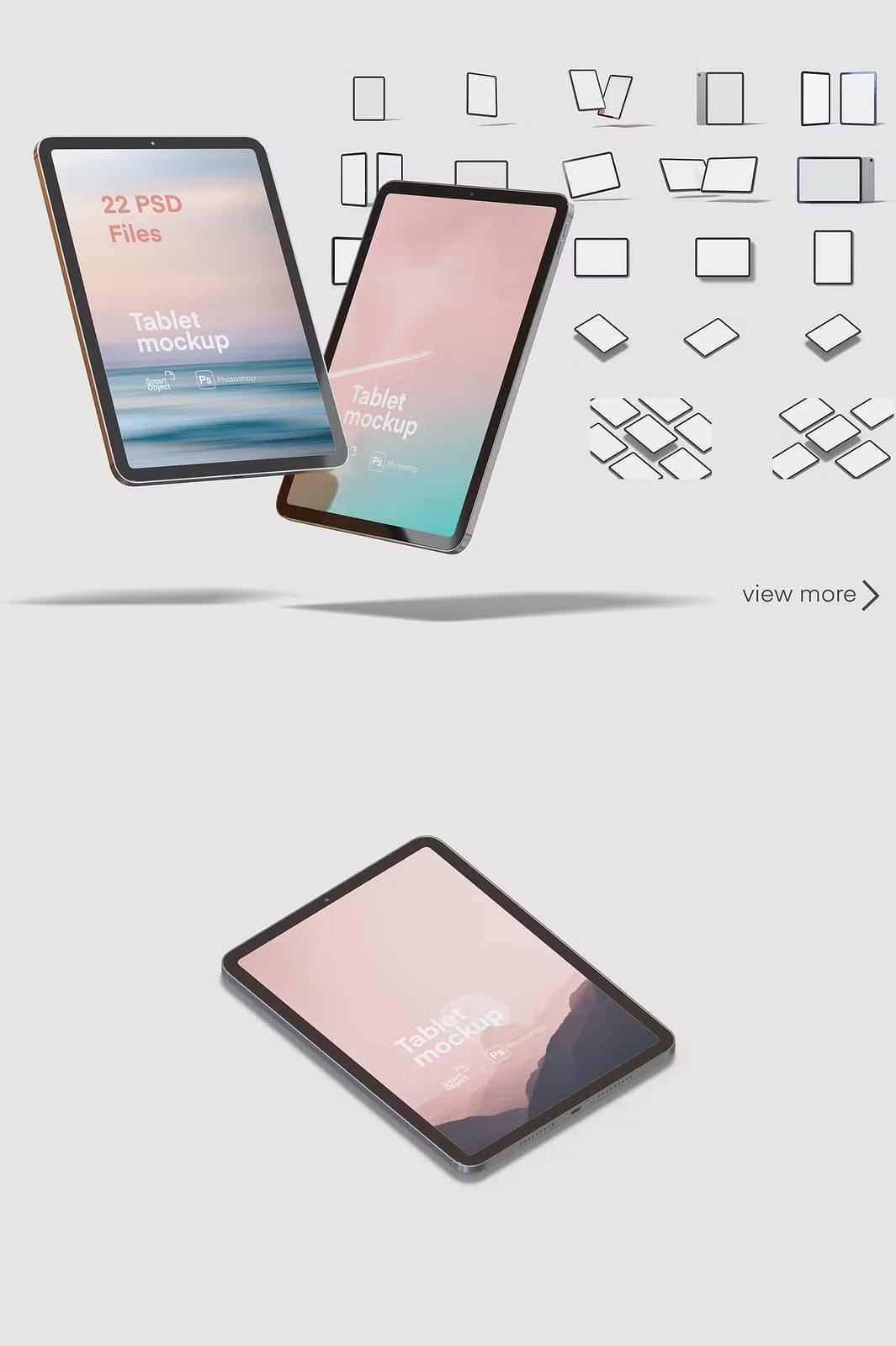 Tablet Mockups - The Danny - Mockup Design Resources