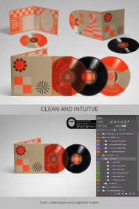 Gatefold Vinyl Mockup Pack - The Danny - Mockup Design Resources