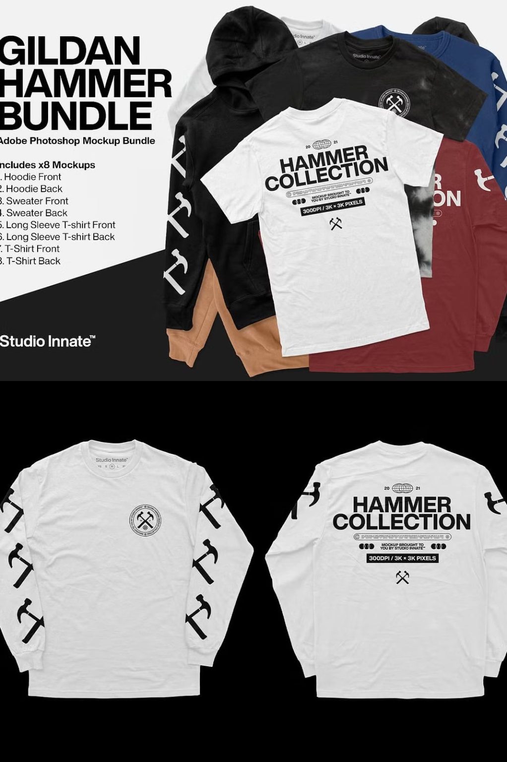 Hammer Mockup Collection - The Danny - Mockup Design Resources