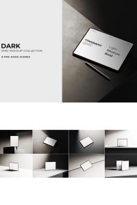 Dark iPad Mockup Collection - The Danny - Mockup Design Resources