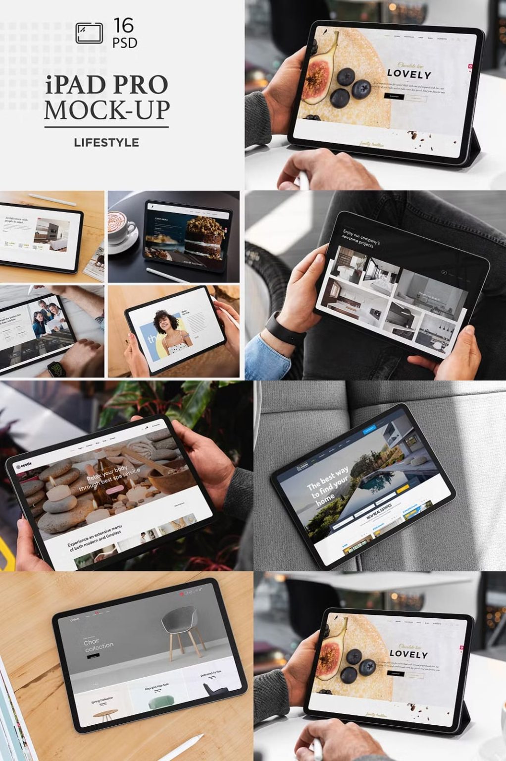 iPad Pro Responsive Mock-Up - The Danny - Mockup Design Resources