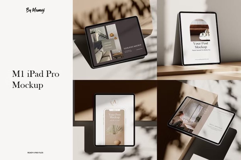 M1 iPad Pro Mockup kit - The Danny - Mockup Design Resources