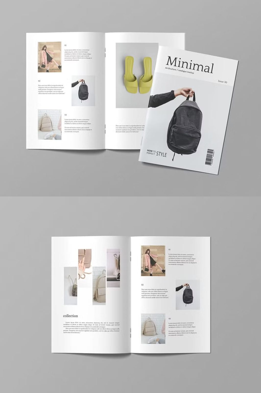 A4 Brochure / Catalog Mockup - The Danny - Mockup Design Resources