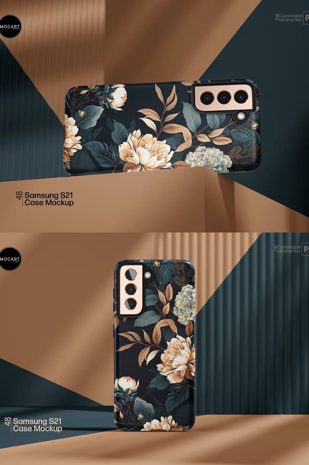 Samsung S21 Tough Case Mockup - The Danny - Mockup Design Resources