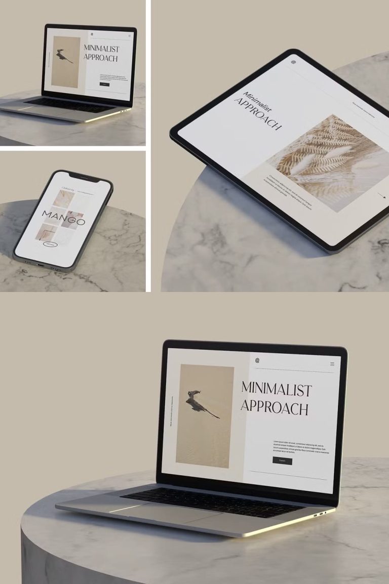Digital Devices Mockups Vol. 1 - The Danny - Mockup Design Resources