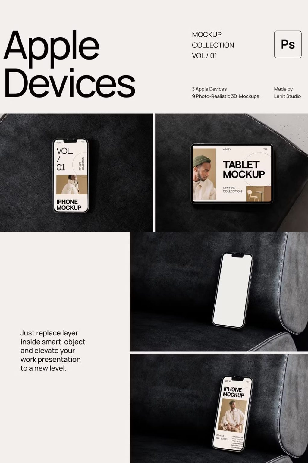 Apple Devices Mockups Vol / 01 - The Danny - Mockup Design Resources