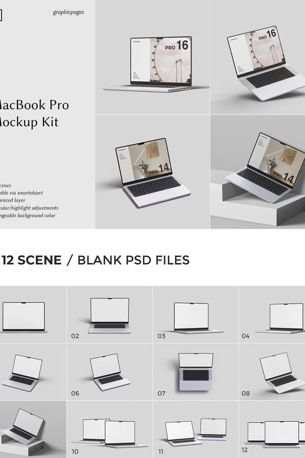 MacBook Pro Mockup Kit - The Danny - Mockup Design Resources