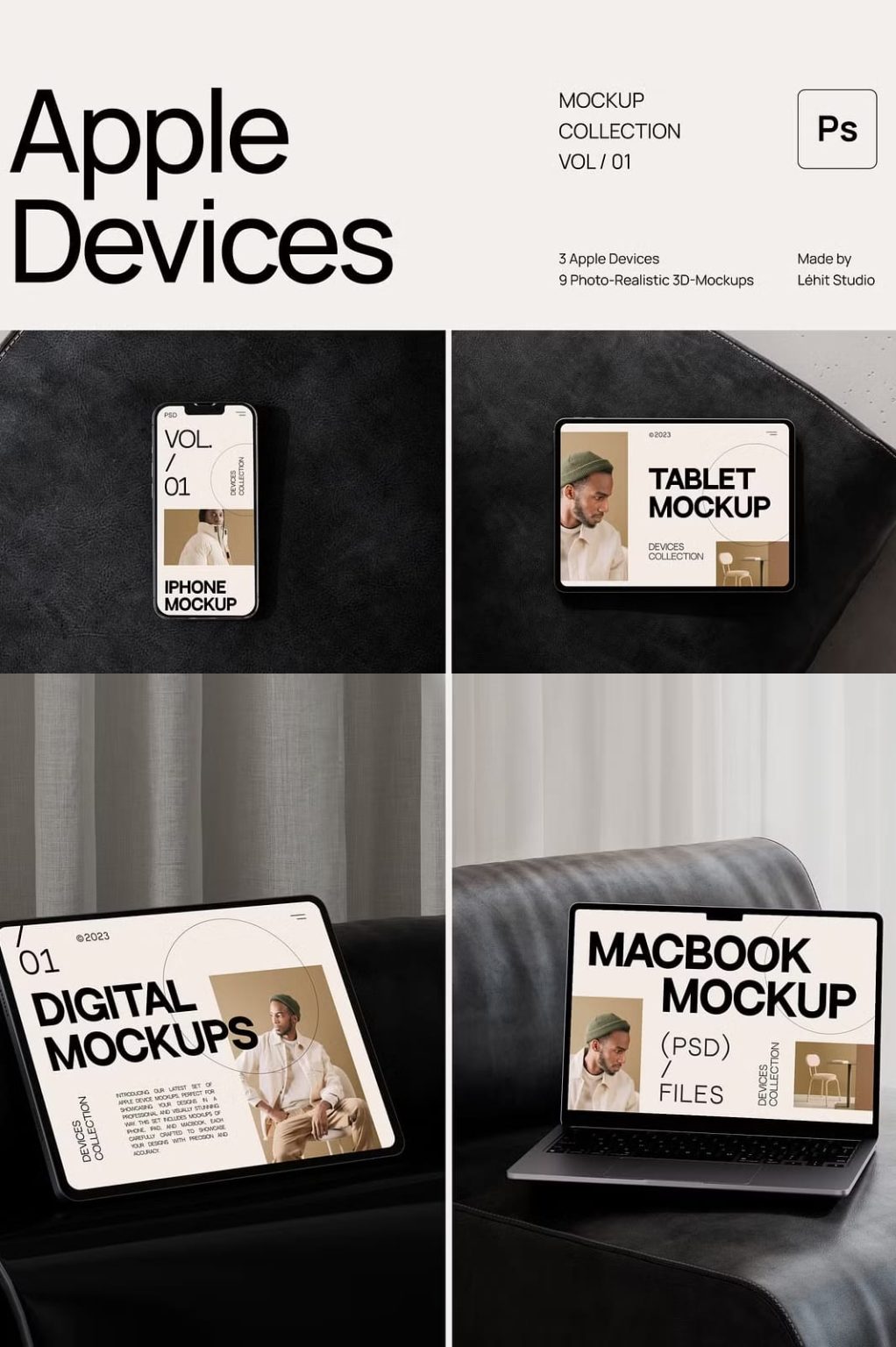 Apple Devices Mockups Vol / 01 - The Danny - Mockup Design Resources