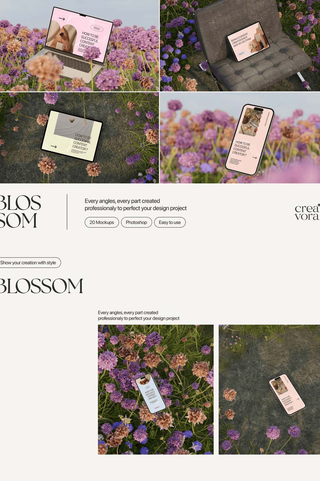 Blossom - Spring Mockup Bundle - The Danny - Mockup Design Resources