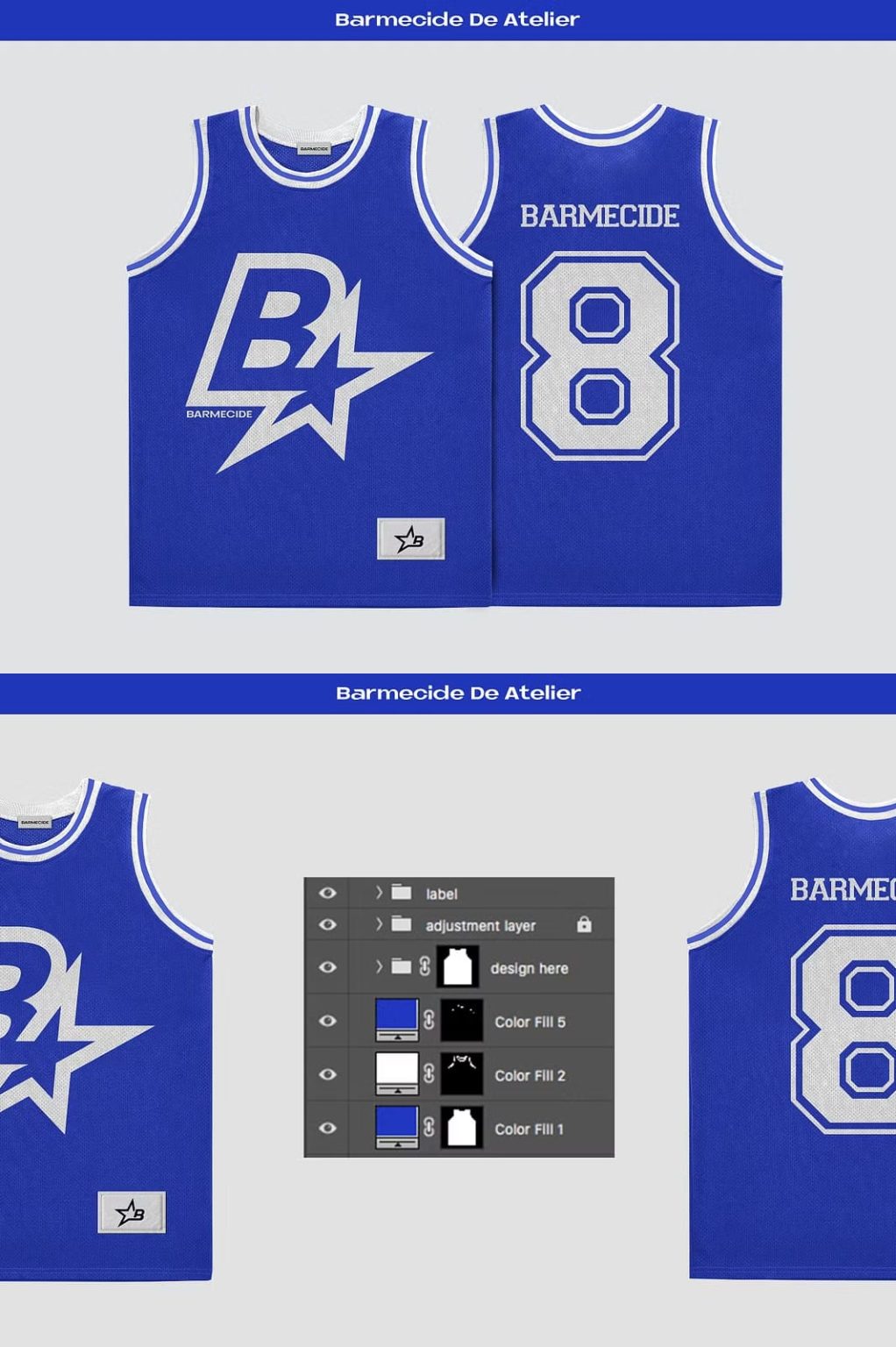 Basketball Mesh Jerseys Mockup - The Danny - Mockup Design Resources
