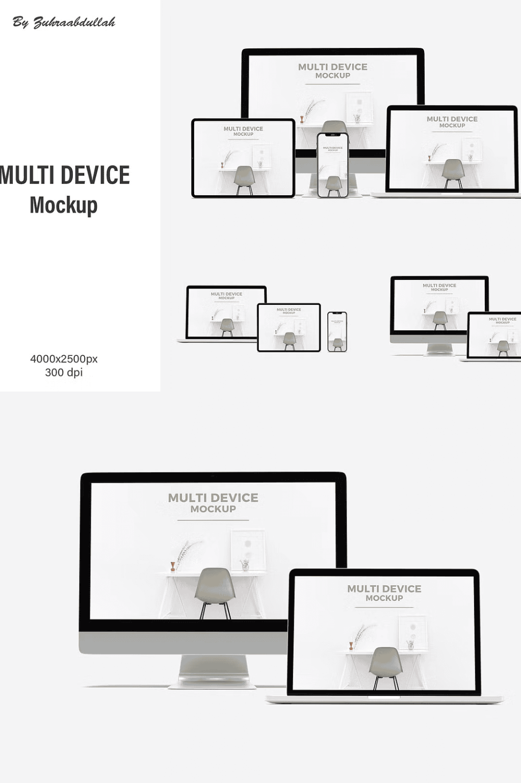 Multi Device Mockup - The Danny - Mockup Design Resources