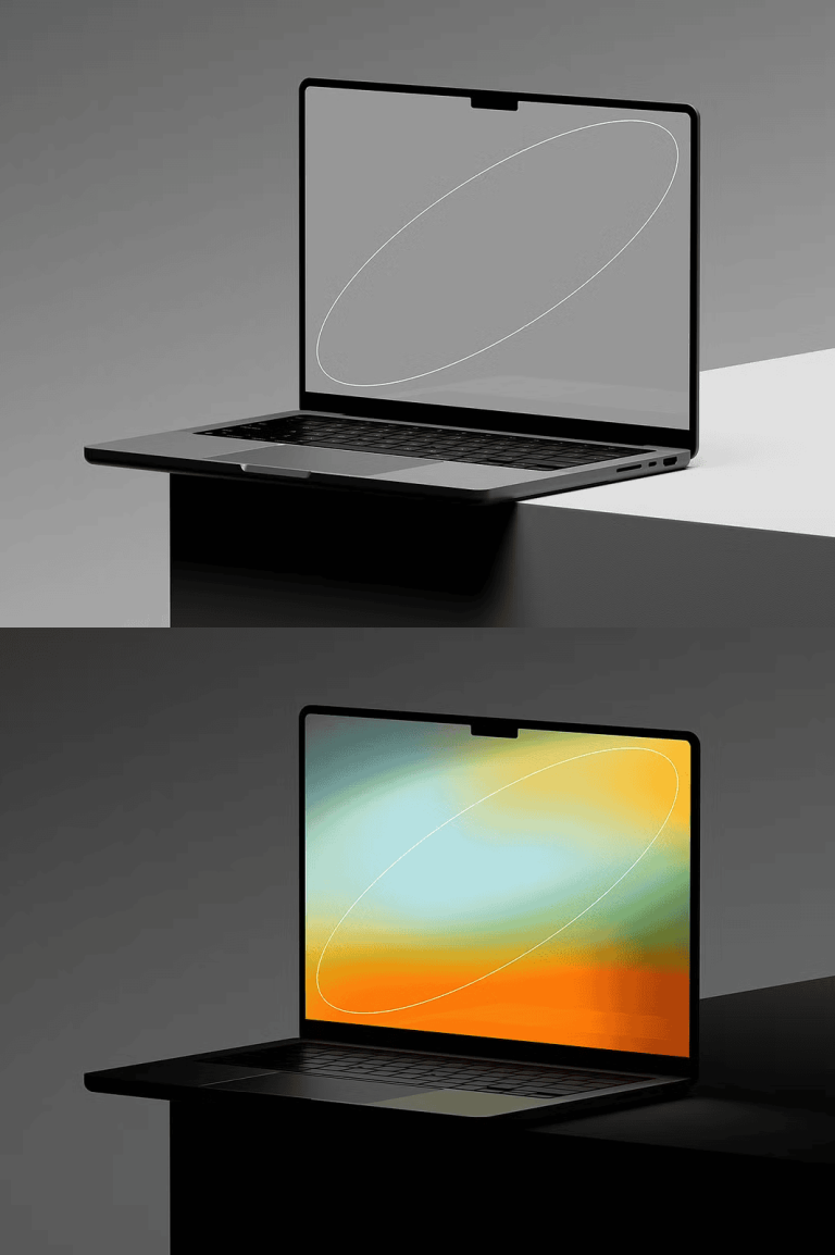 MacBook Pro 12 Standard Mockup - The Danny - Mockup Design Resources