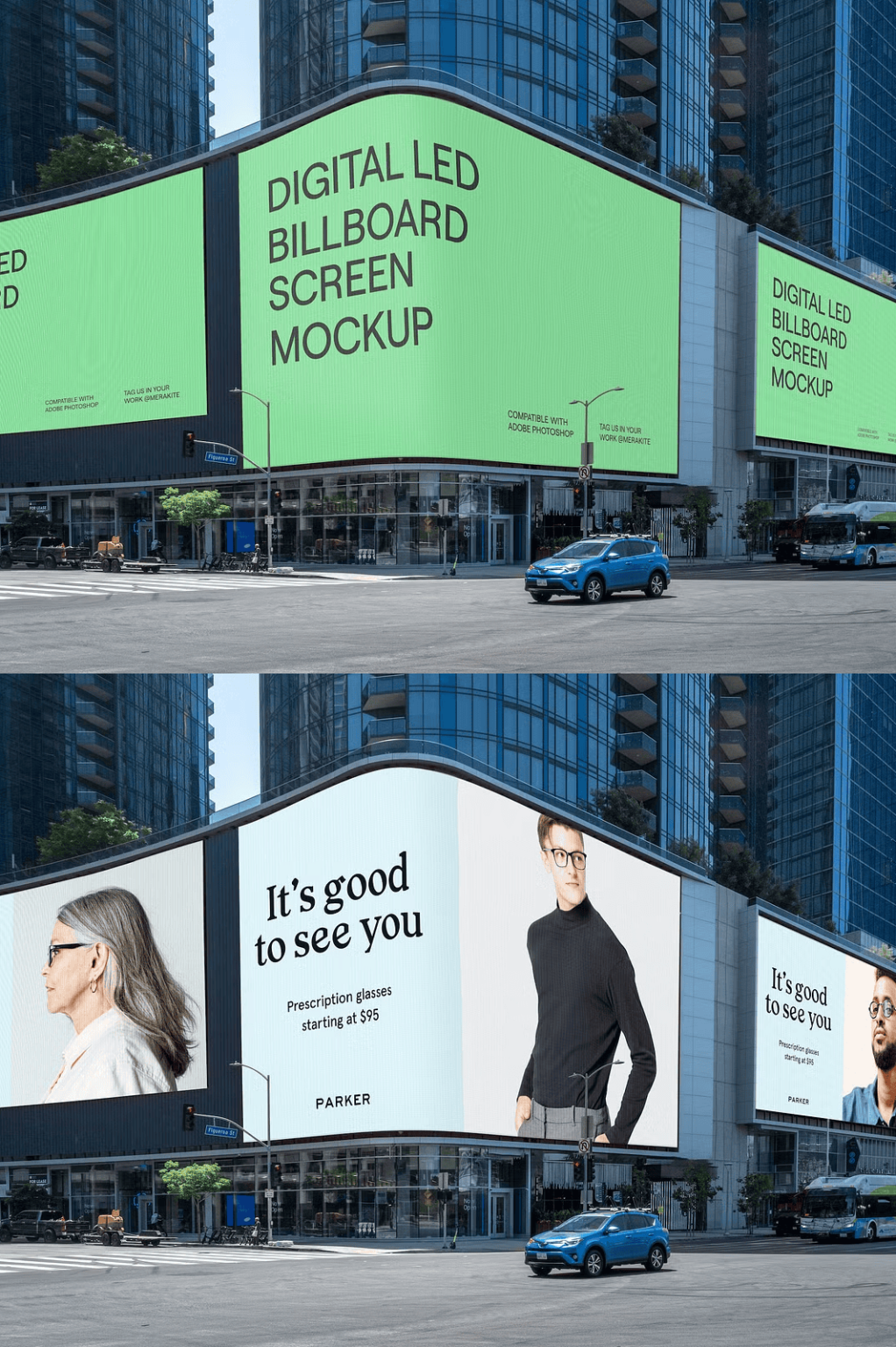 Big Screen City Billboard Mockup PSD - The Danny - Mockup Design Resources