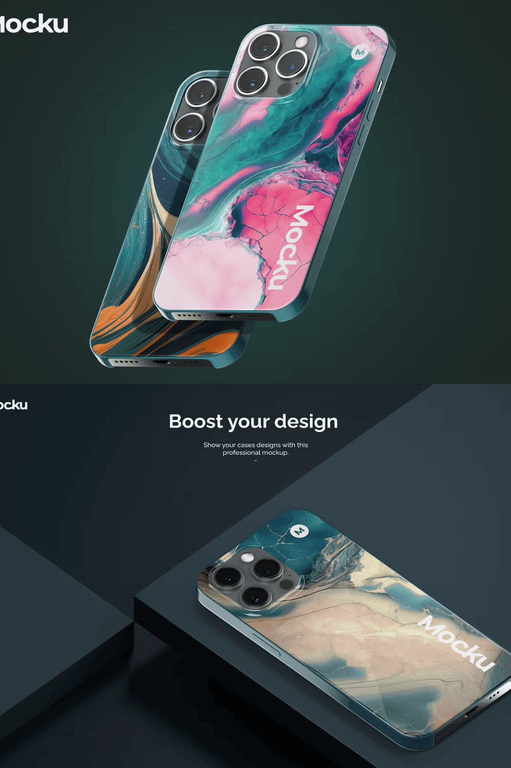 Iphone 14 Pro - Solid Cases - The Danny - Mockup Design Resources