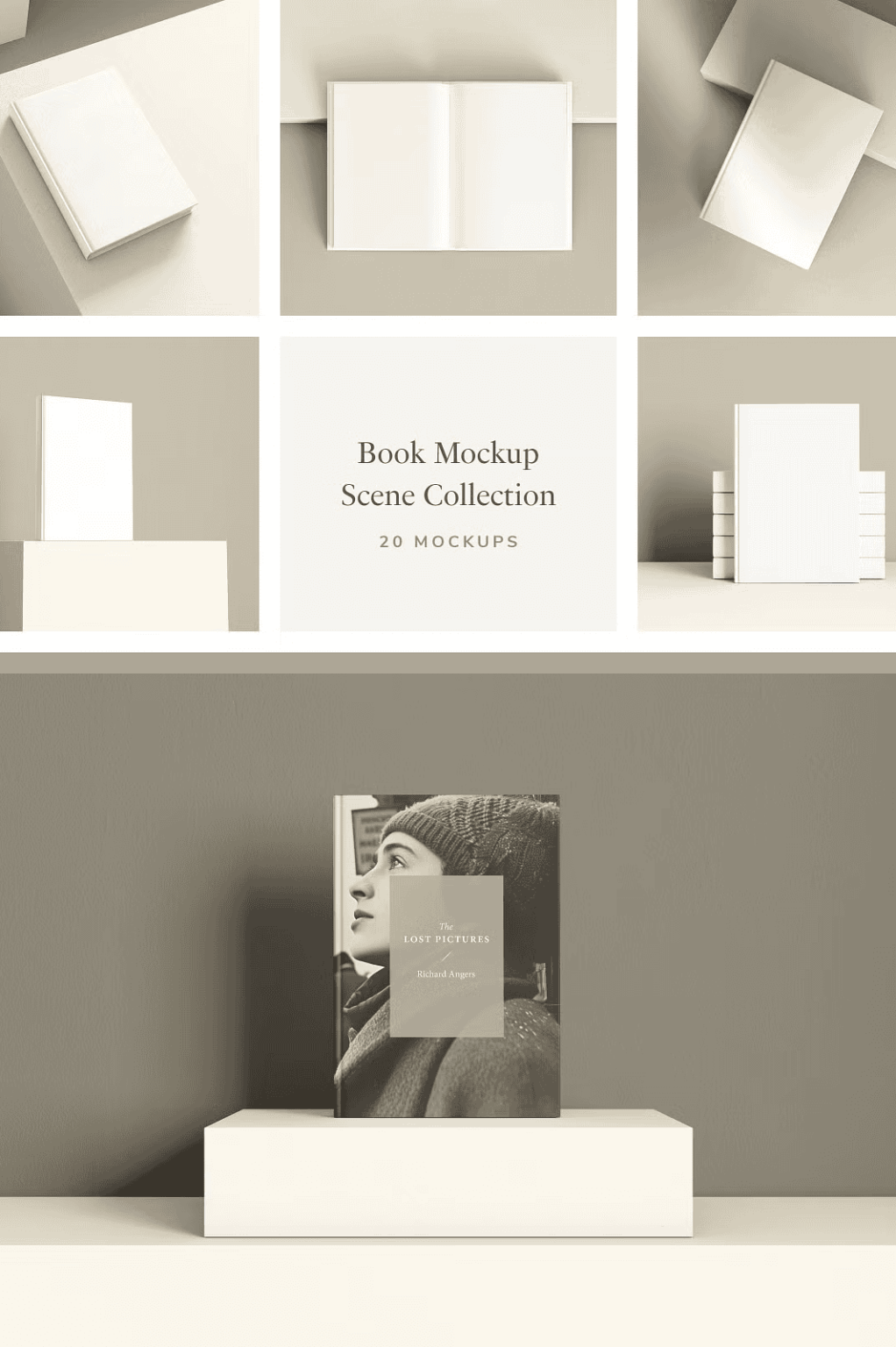 Book Mockup Scene Collection - The Danny - Mockup Design Resources