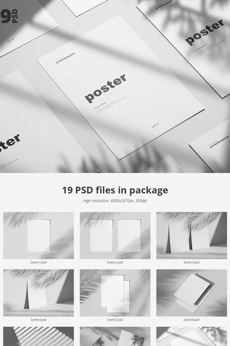 Poster / Flyer Mockups - The Danny - Mockup Design Resources