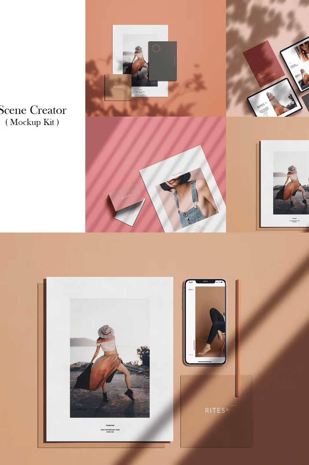 Scenes Creator - (Mockup Kit) - The Danny - Mockup Design Resources