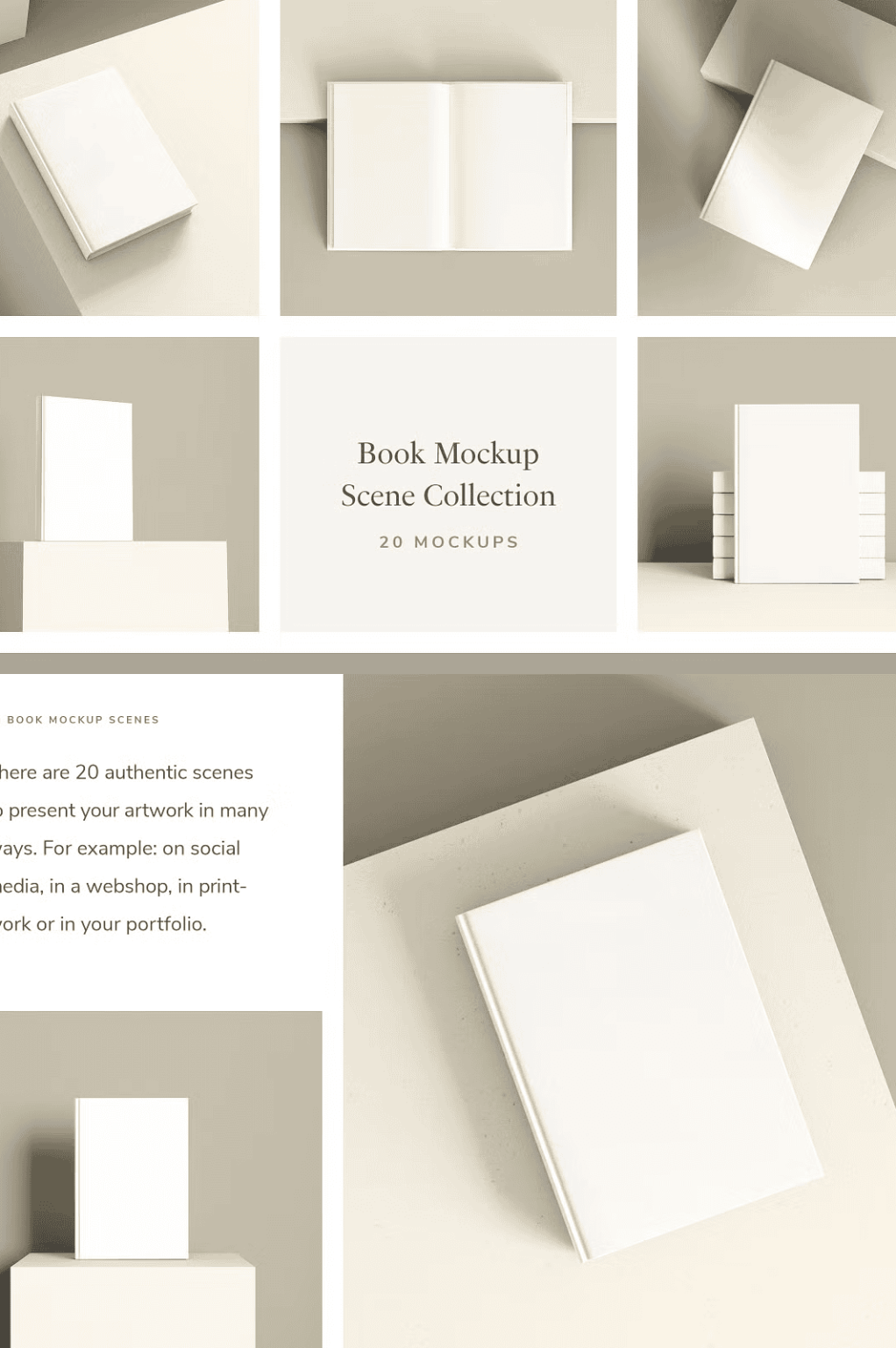 Book Mockup Scene Collection - The Danny - Mockup Design Resources