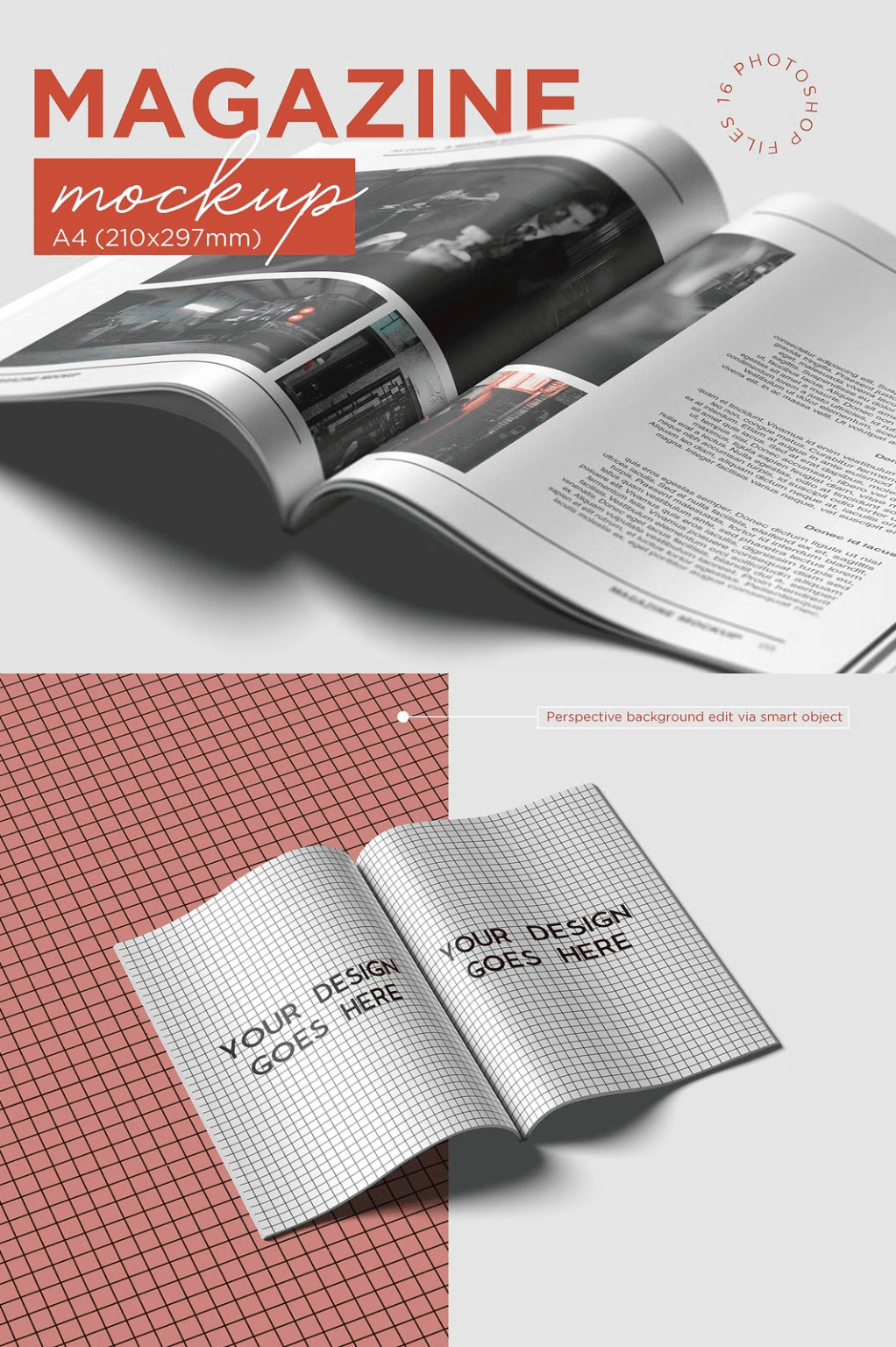 A4 Magazine Mockup - The Danny - Mockup Design Resources
