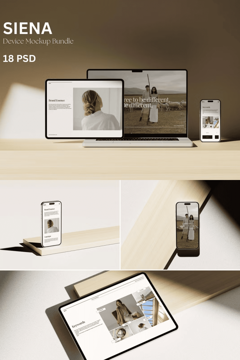 Siena Devices Mockup Bundle - The Danny - Mockup Design Resources