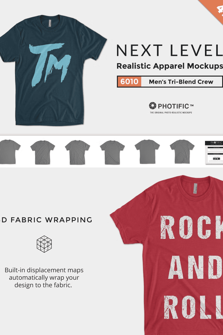 Next Level 6010 Mockups - The Danny - Mockup Design Resources
