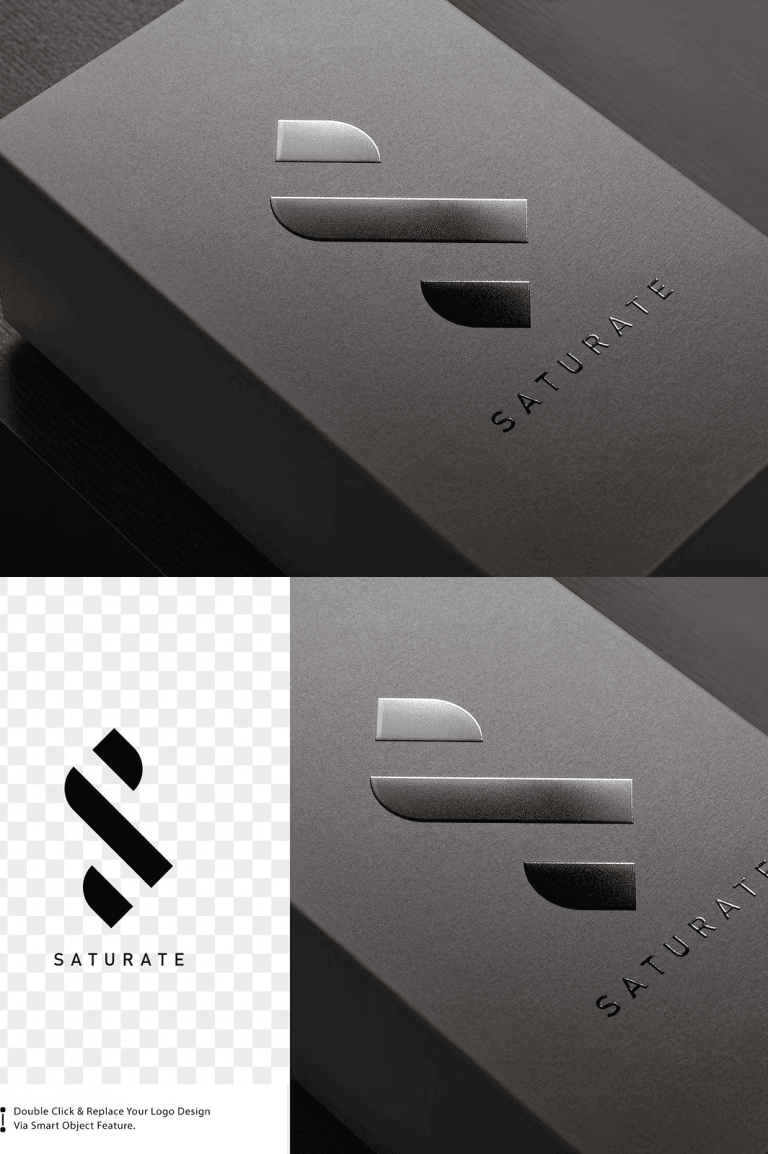 Spot UV Printing Logo Mockup - The Danny - Mockup Design Resources