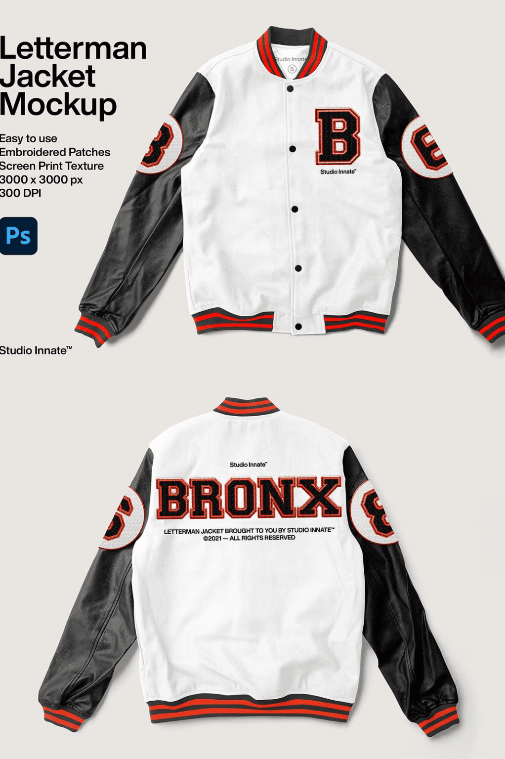 Letterman Jacket Mockup - The Danny - Mockup Design Resources