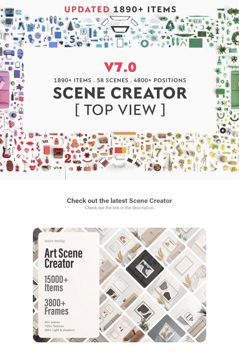 Scene Creator [Top View] - The Danny - Mockup Design Resources