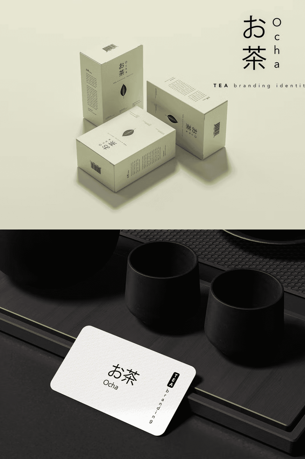 Ocha - Tea Branding Mockup Set - The Danny - Mockup Design Resources