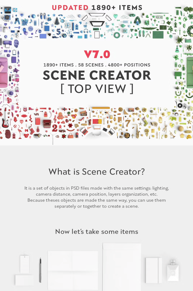 Scene Creator [Top View] - The Danny - Mockup Design Resources
